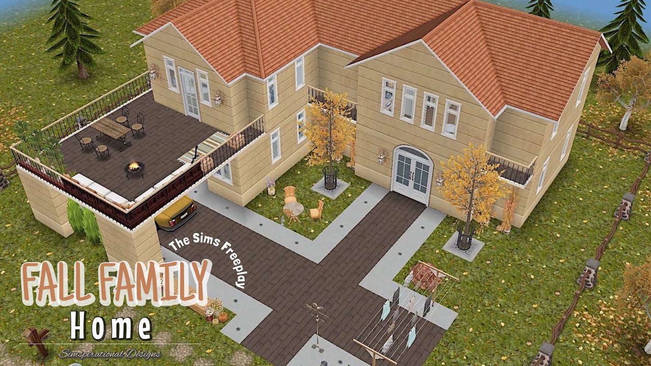 FALL FAMILY HOME | The Sims Freeplay | House Tour | Floor Plans ...