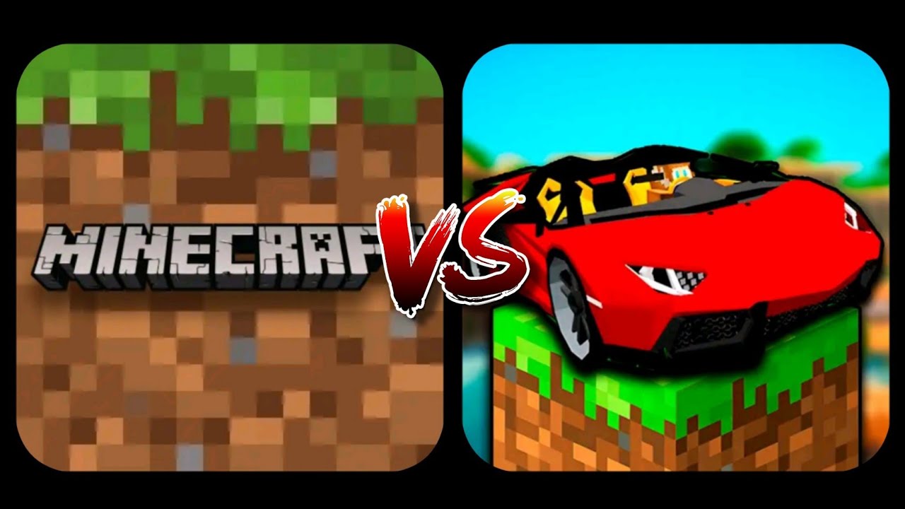 Minecraft PE VS Craftsman Cars - YouTube