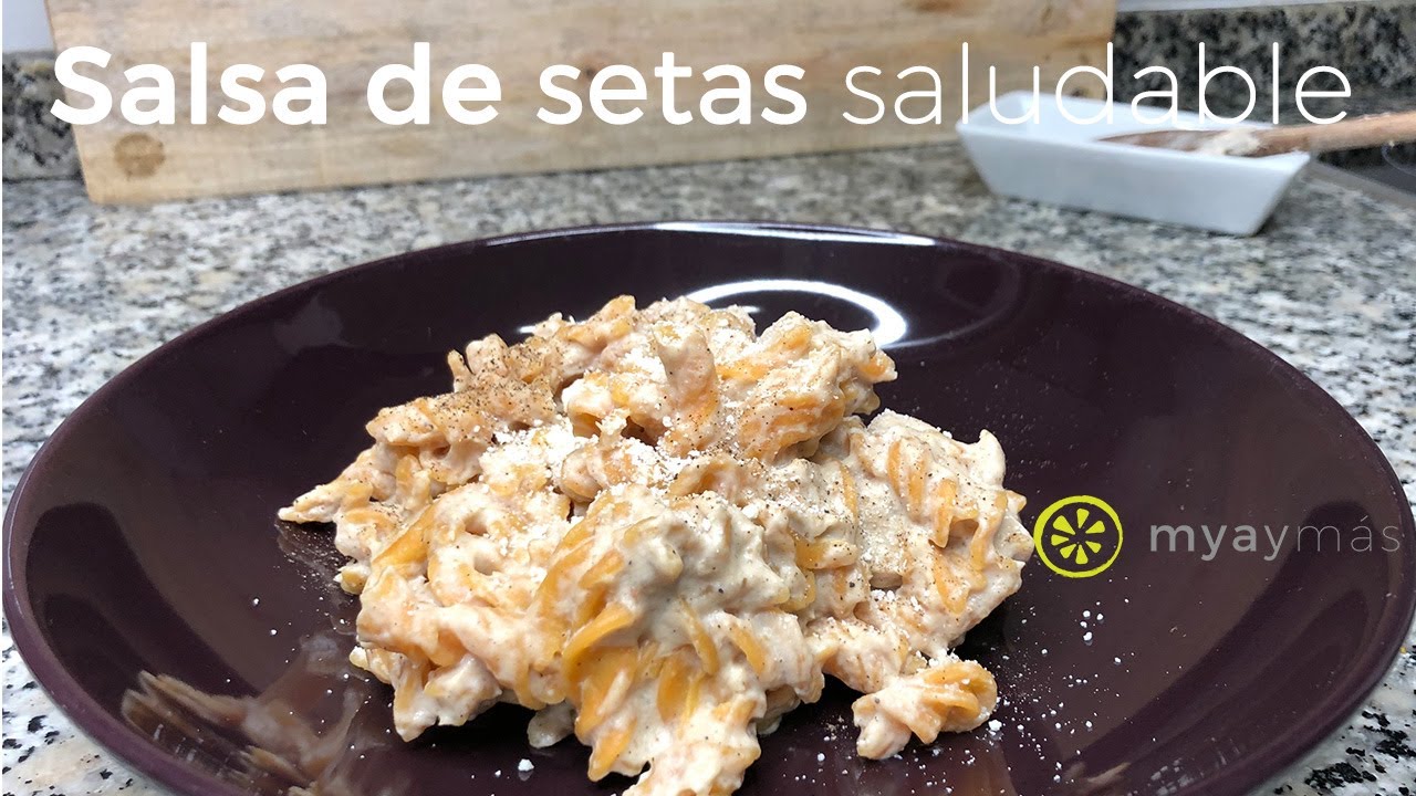 Como hacer salsa de setas. En versión saludable. - YouTube
