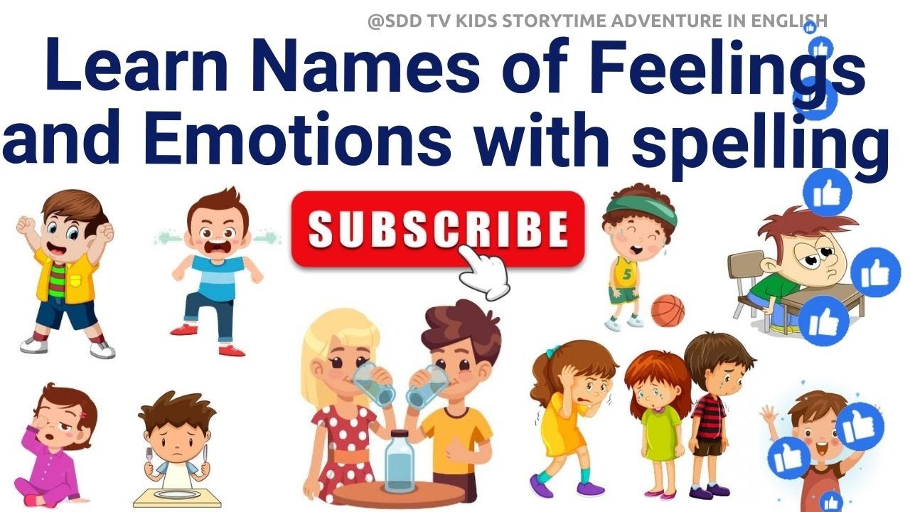 Learn feelings and emotions with spellings in English| feelings and ...