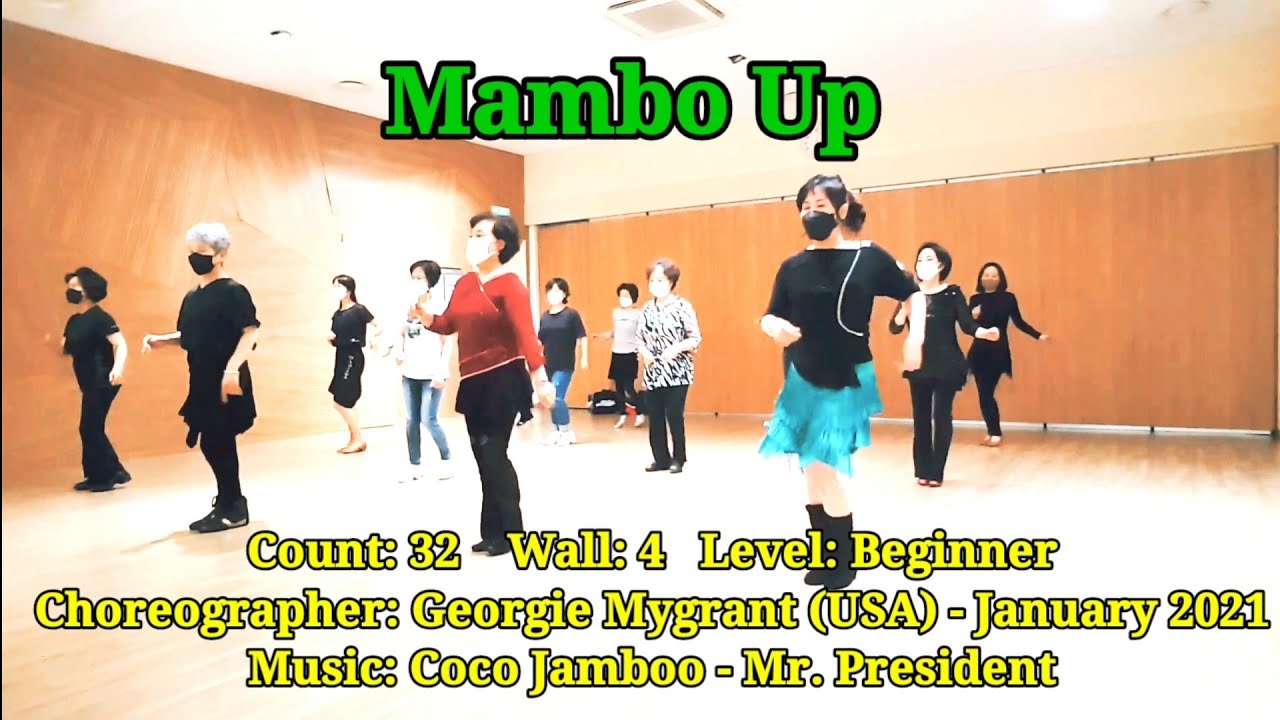 Mambo Up (Beginner) Line Dance - YouTube
