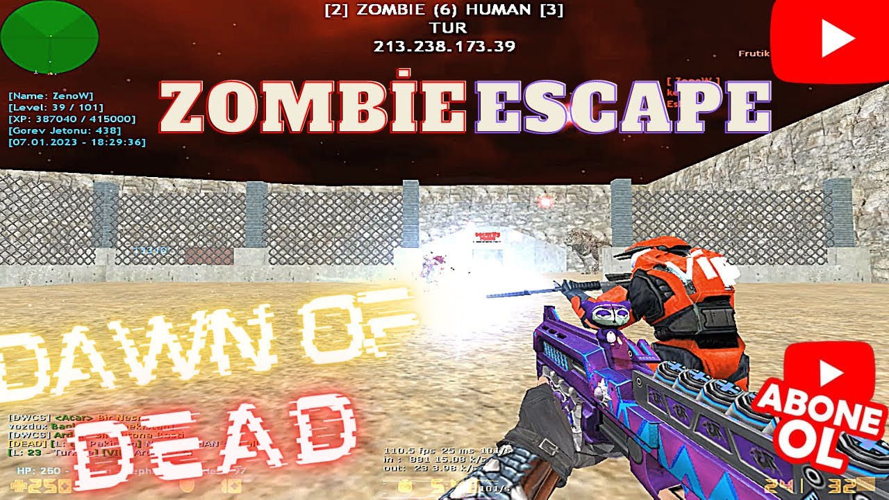 Counter Strike - Zombie Escape - Dawn Of Dead - - YouTube