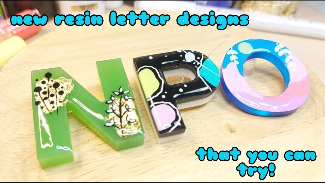 new resin letter designs that you can try• resin for beginners • resin ...