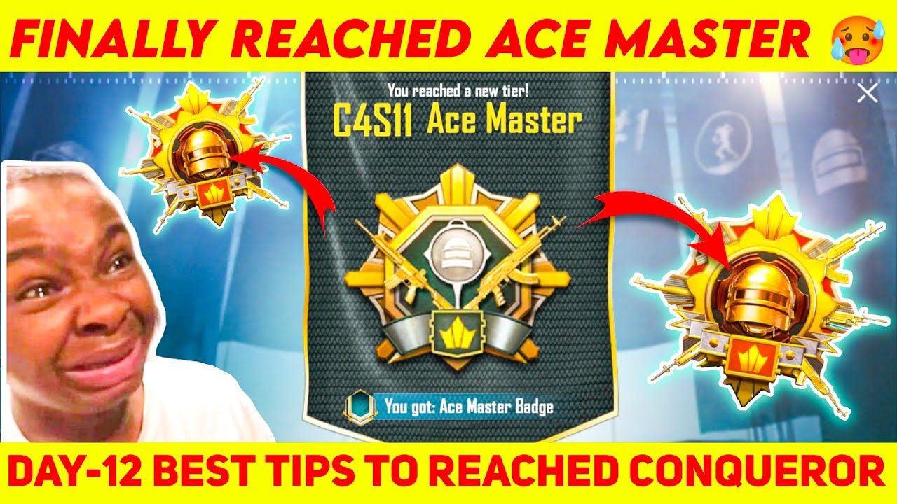 🇮🇳 Day-12 Finally Reach Ace Master 🥵 |Best Tips For Solo Conqueror Rank ...