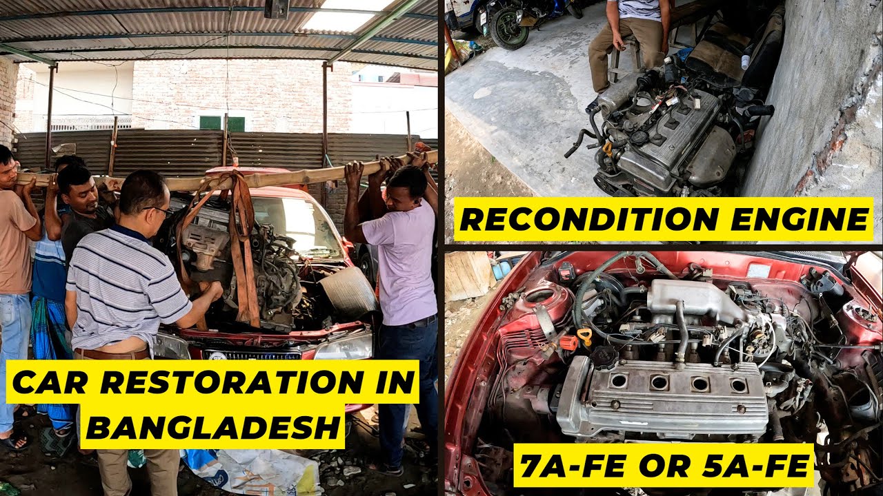 Engine Swap In Bangladesh - Car Restoration - Modified Car - YouTube