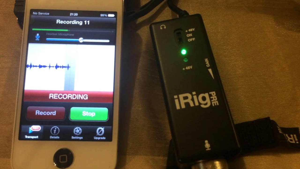 AUDIO TEST : Shotgun Mic EM-8800 & iRig Pre & iPhone4 (with FiiO-L11 ...