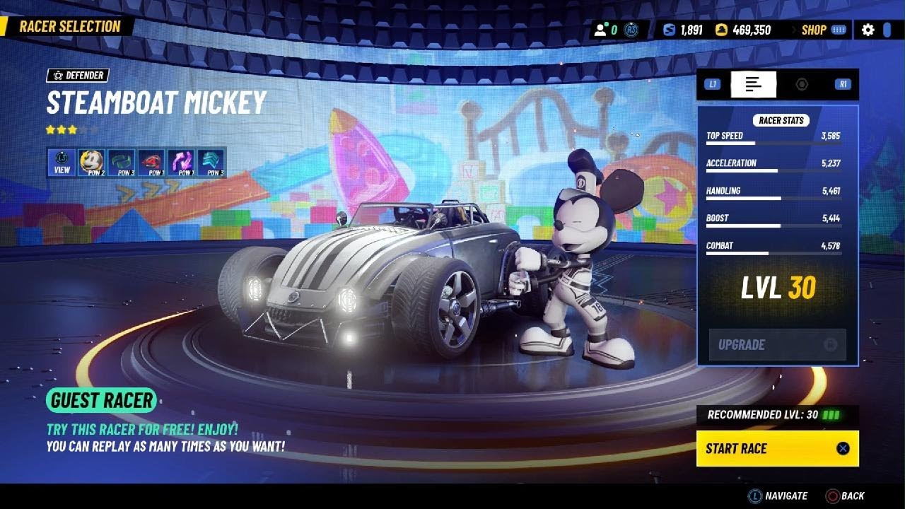 Disney Speedstorm Steamboat Mickey & Steamboat Pete Limited Time Events ...