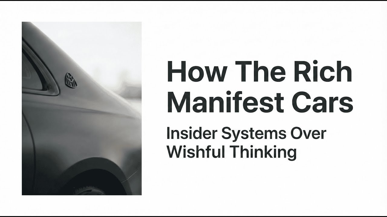 How Rich People Actually Manifest Their Dream Car (It’s Not Just ...