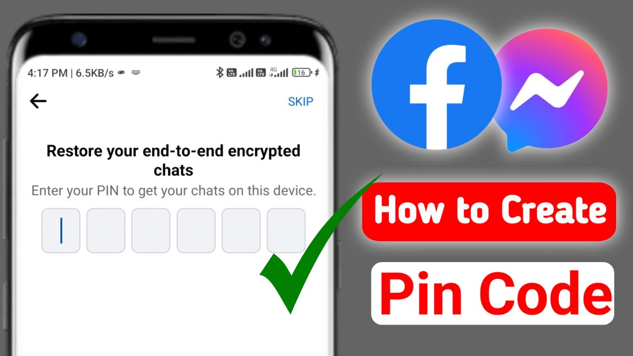 How to Create Facebook Messenger Pin Code || Facebook Messenger ...