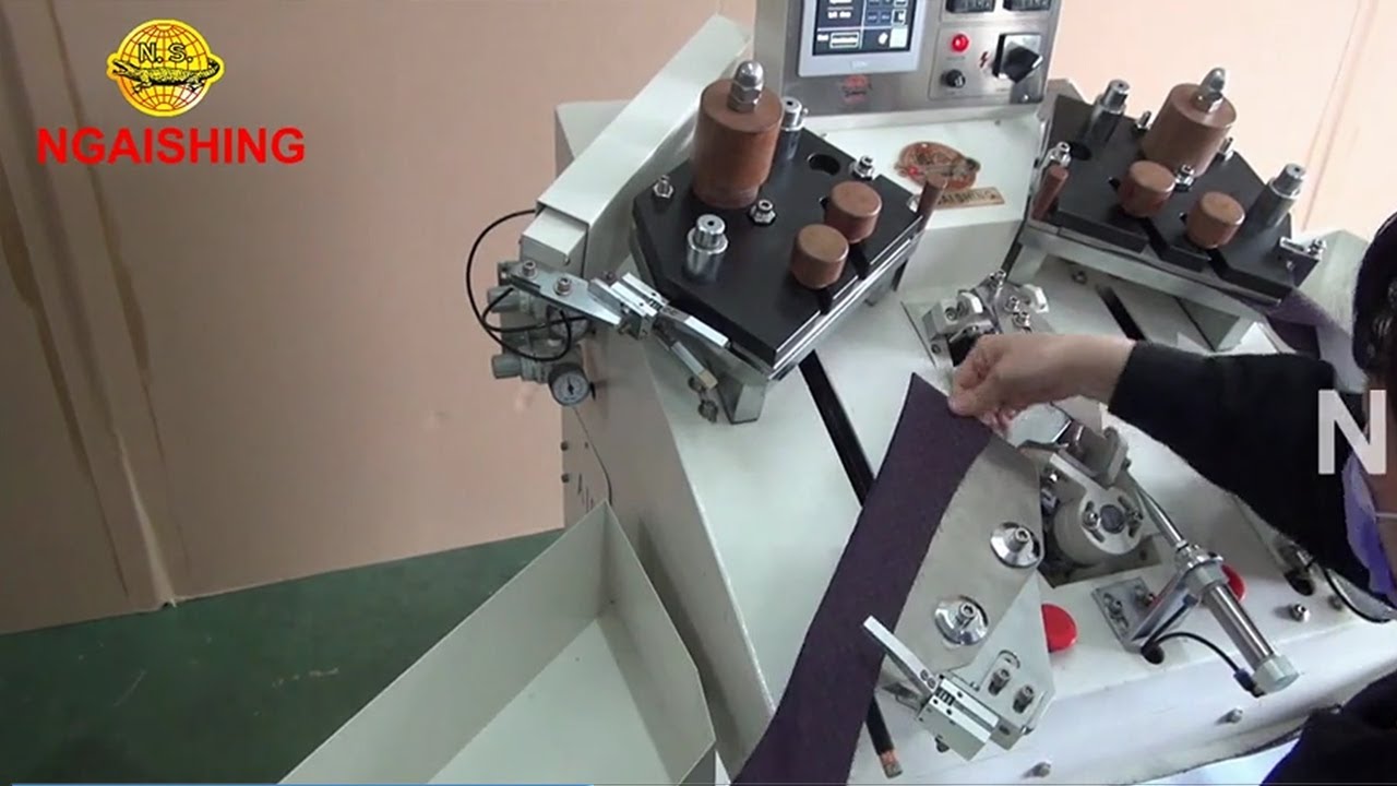 NGAI SHING NS 81P-1 Automatic Collar Trimming, Turning And Blocking Machine 2020 10 22C - YouTube