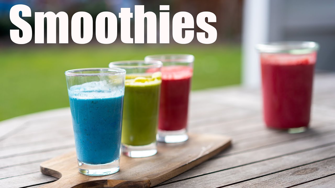 3 gesunde Smoothie Rezepte zum selber machen - YouTube