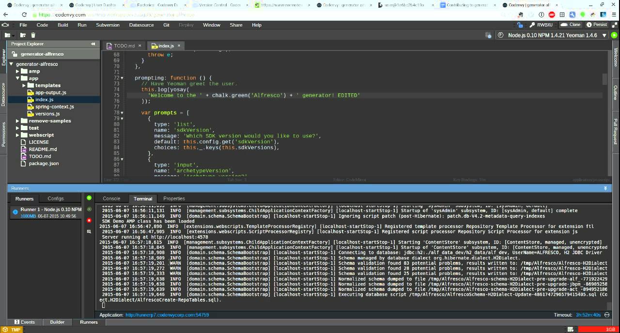 Generator Alfresco Codenvy Contribution Intro Youtube