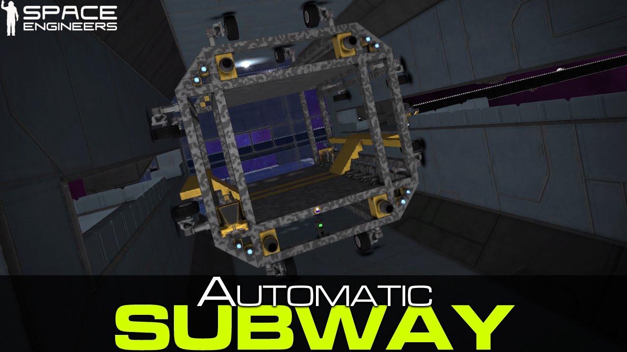 Space Engineers - Automatic Subway / Tube Guide - Survival Mode - YouTube
