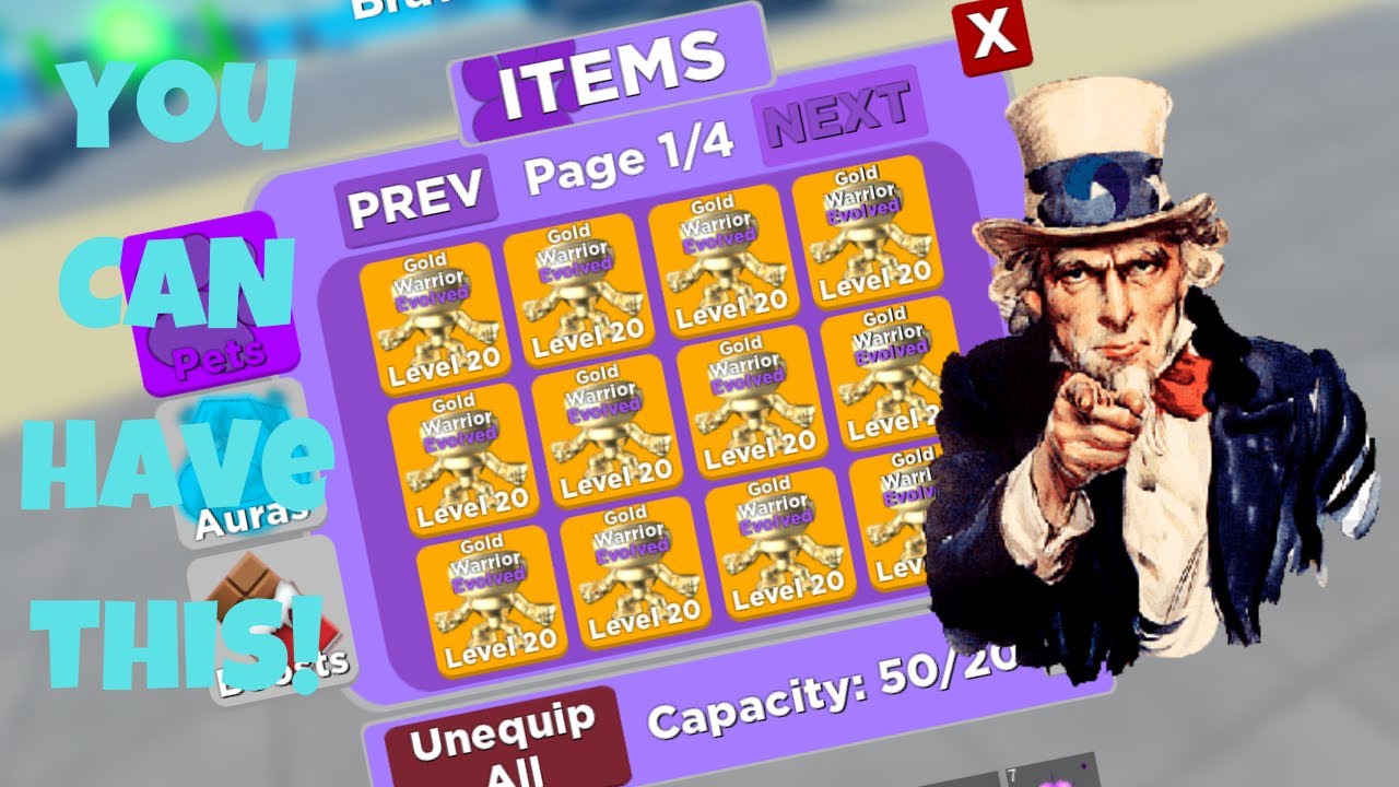 MUSCLE LEGENDS PET GIVEAWAY (Gold Warrior + Muscle King + Electro Bunny ...