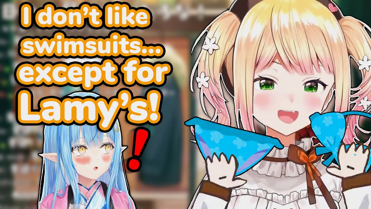 Nene loves feeling the warmth of Lamy's freshly worn swimsuit 【ENG SUB ...