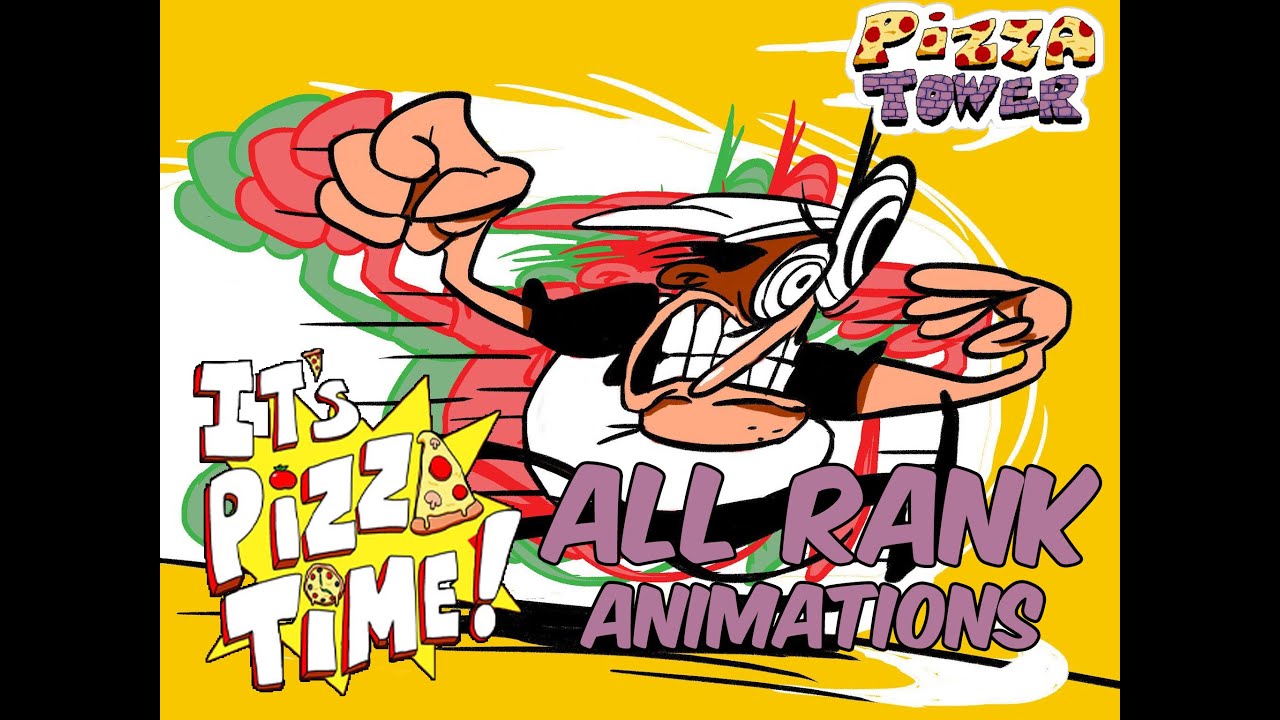 Pizza Tower {All Rank Animations}Animaciones de Peppino #pizzatower # ...