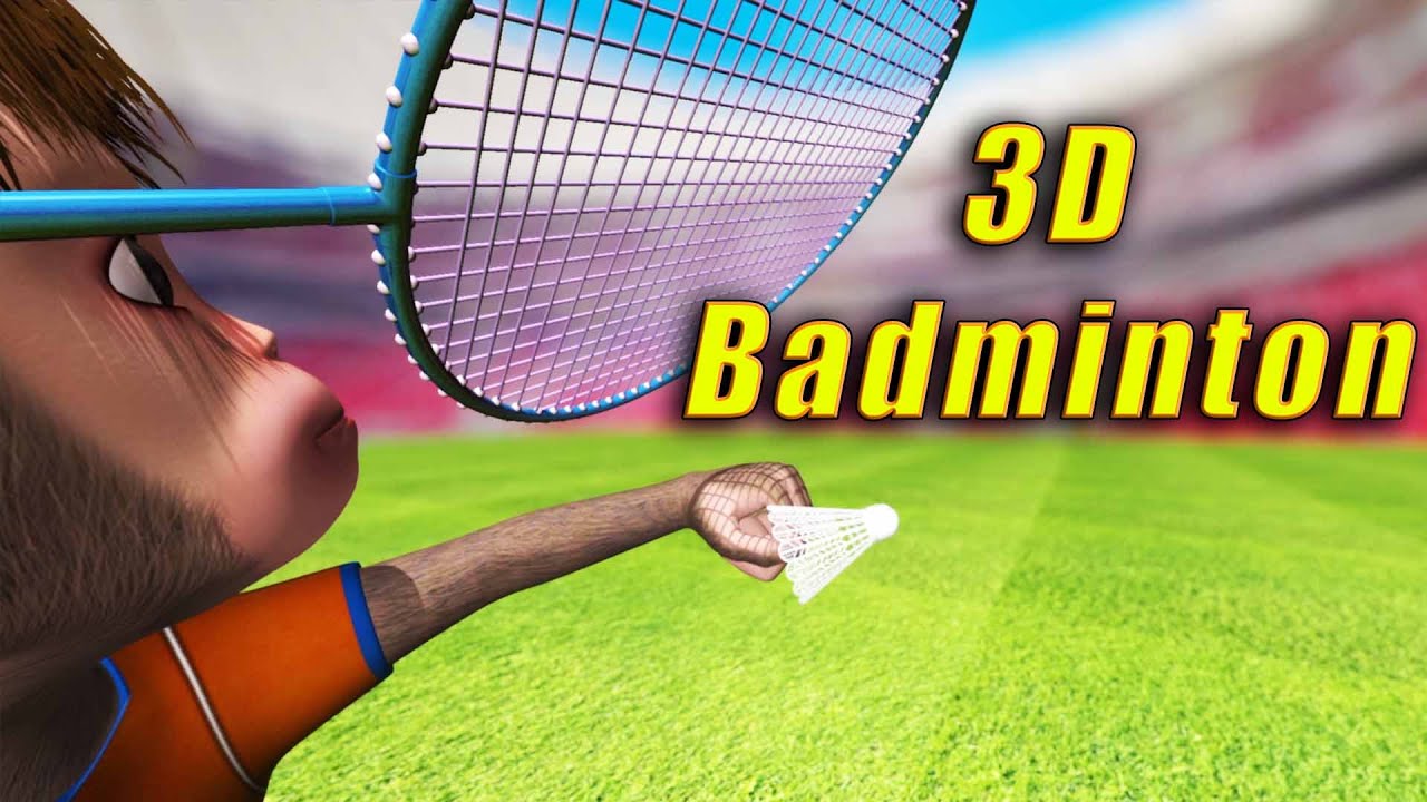 Badminton 3D l 3D Video without Glasses l 3D Animation Video l Sports ...