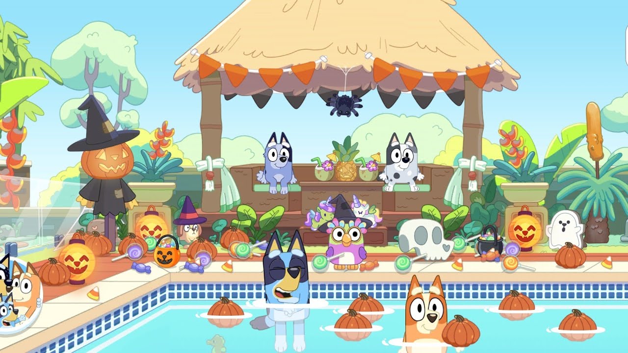 Bluey Halloween Lets Play - YouTube