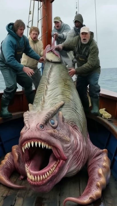 Unbelievable Catch: The Terrifying Giant Sea Monster Shocks Fishermen - YouTube