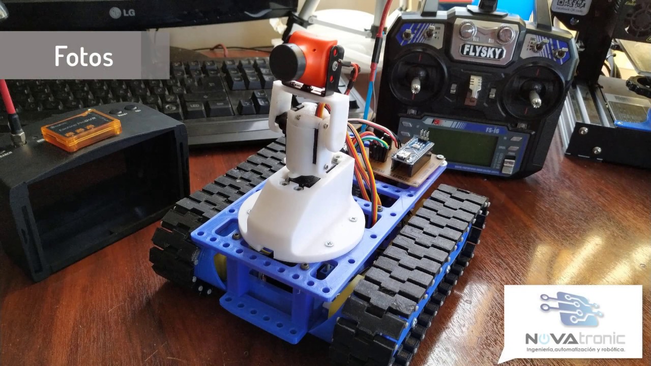 Robot explorador impreso en 3D - YouTube