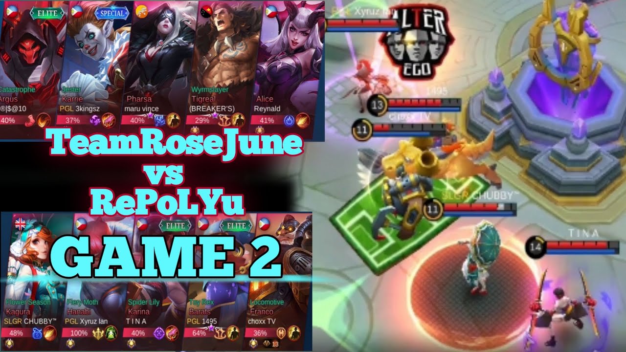 PGL Tournamet Cup Day 1; TeamRoseJune vs RePoLYu GAME 2 - YouTube