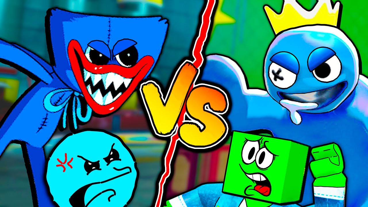 POPPY PLAYTIME vs RAINBOW FRIENDS 🌈 ¡Batalla de juguetes! | Cuadradito ...