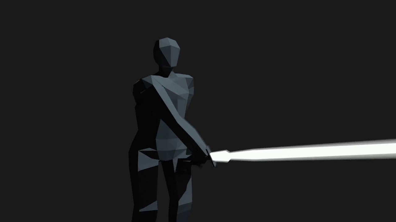 Sword slash after image demonstration in Blender (CGI animation in low ...