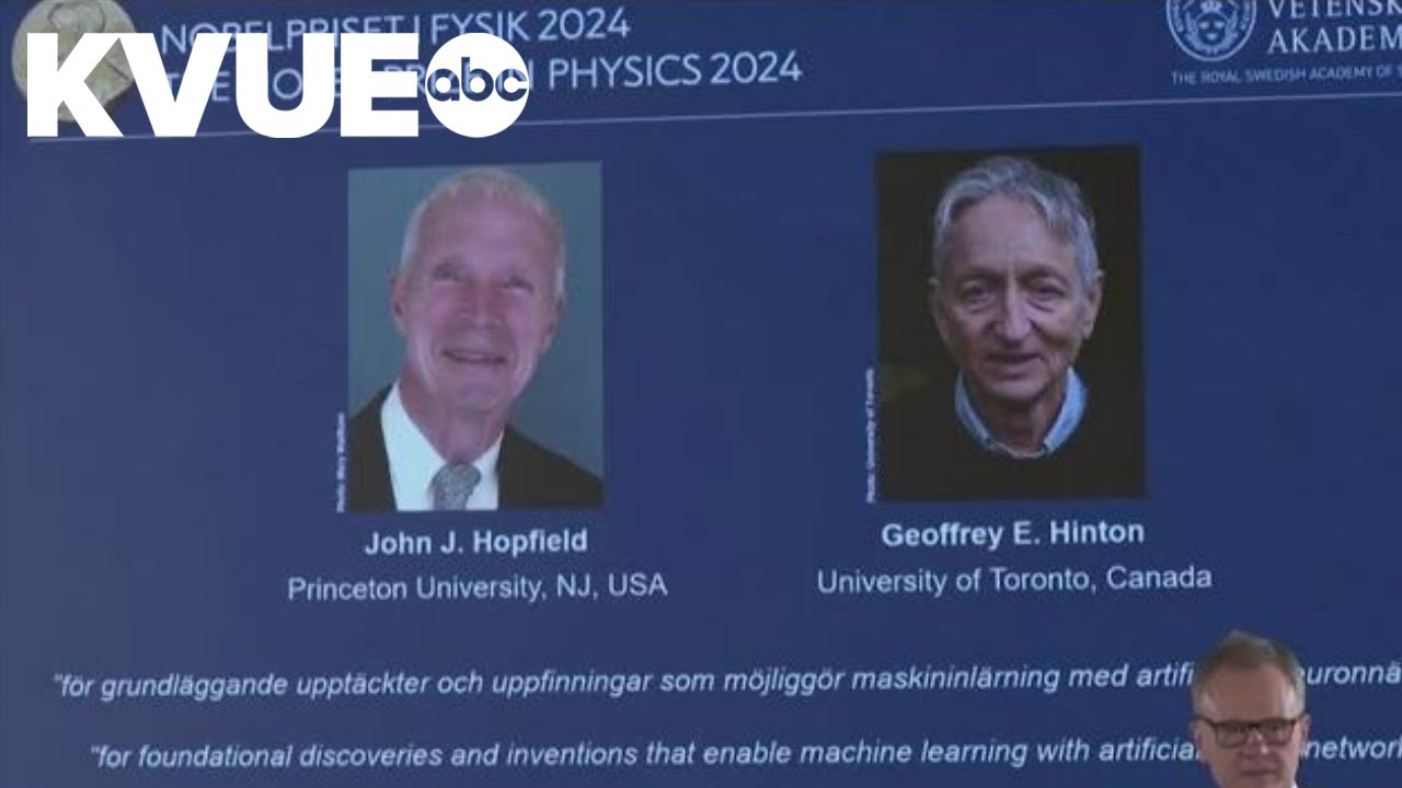 AI pioneers win Nobel Prize in physics - YouTube