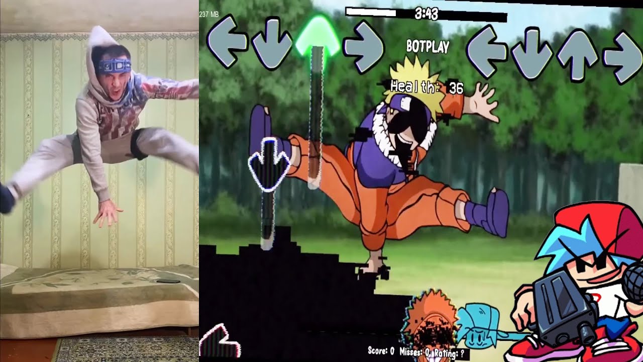 Friday Night Funkin Vs Naruto Glitch Pibby In Real Life #2 (FNF IRL ...