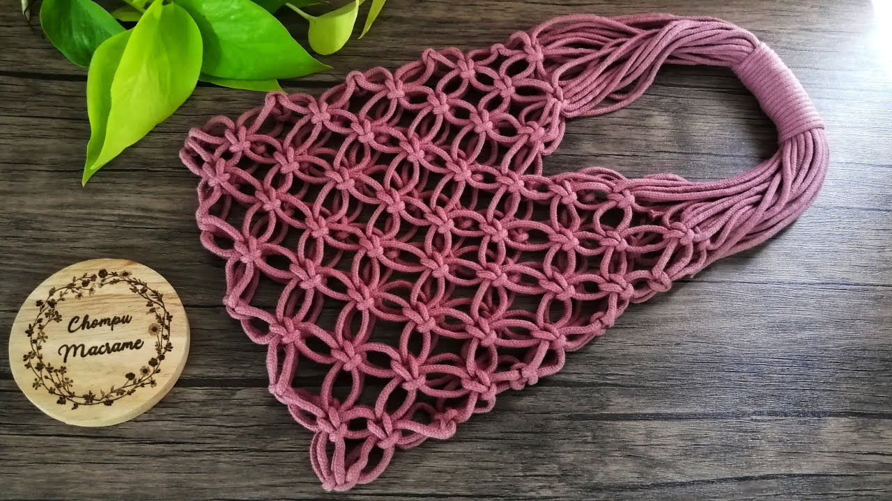 DIY Tutorial - How to Macrame Net Bag | Basic knot - YouTube