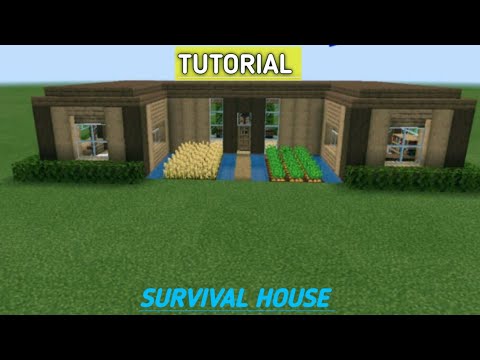 BIG SURVIVAL HOUSE TUTORIAL|VERY EASY|MINECRAFT TUTORIALS - YouTube