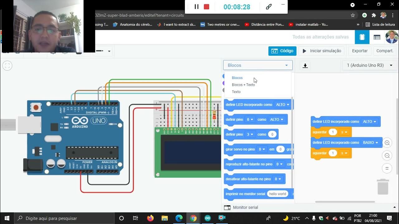 Arduino com Tinkercad- LCD 16x2 - YouTube