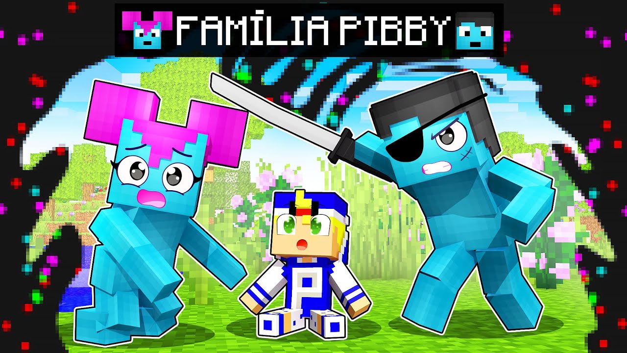 FUI ENCONTRADO PELA FAMÍLIA DA PIBBY no MINECRAFT - YouTube
