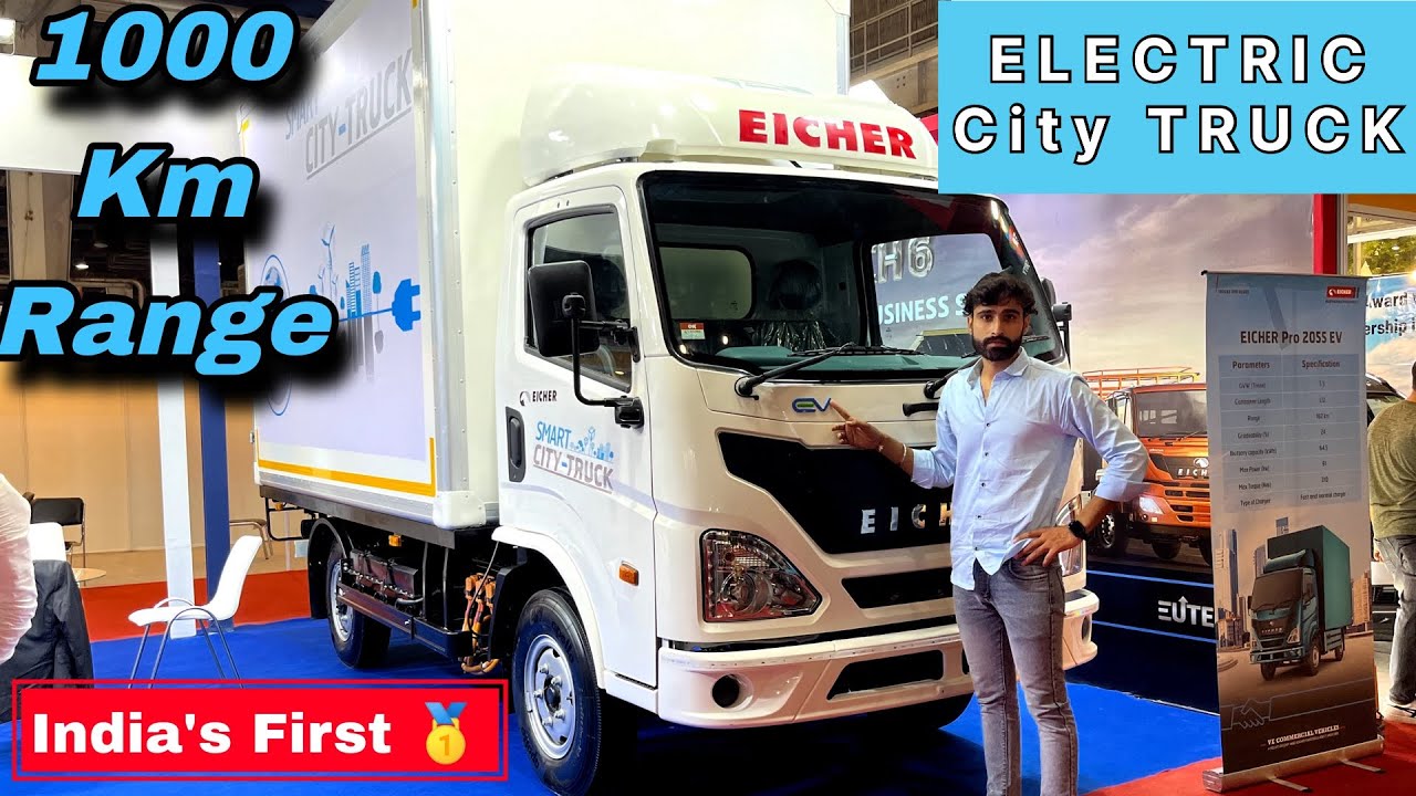 First Time On YouTube Eicher Electric Truck | 1000 km Range | Ev Truck ...
