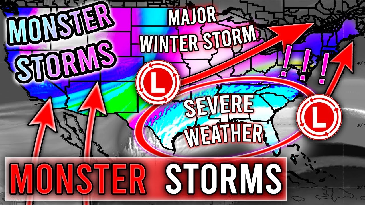 Upcoming MONSTER Storm... HUGE Snowstorm, Severe Weather Outbreak ...