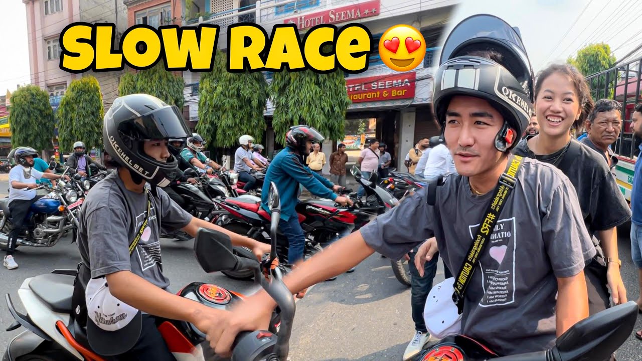 SLOW RACE BIKE COMPETITION IN HETAUDA 🏆// MY BIKE PROBLEM 😭😣 - YouTube
