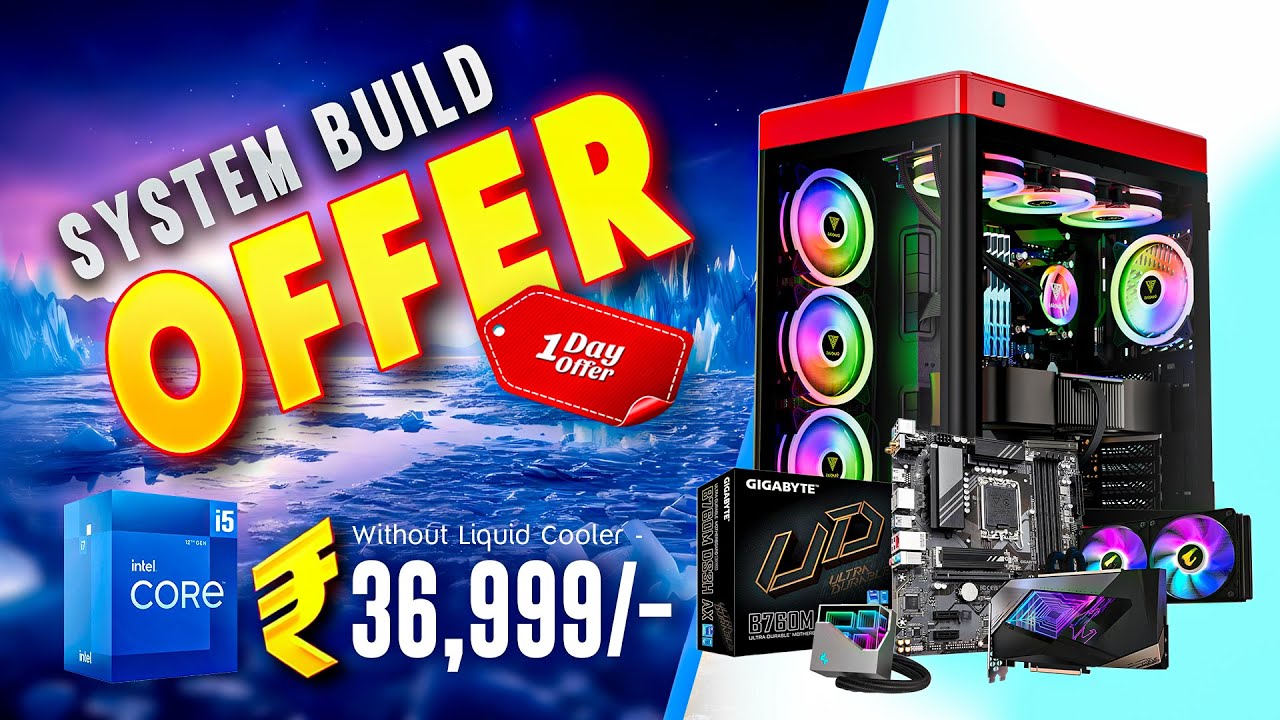 1Day Offer Video Editing PC Offer In Price Intel i5 12Gen With 16Gb Ram ...