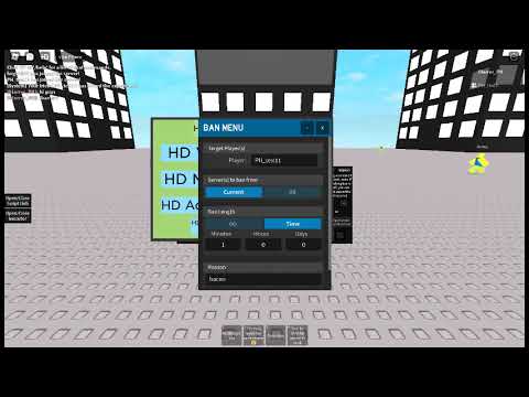 roblox ban gui scripts - YouTube