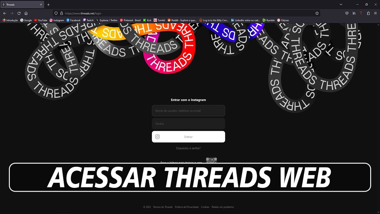 Threads Web - Como ACESSAR o THREADS pelo Navegador (PC) - YouTube