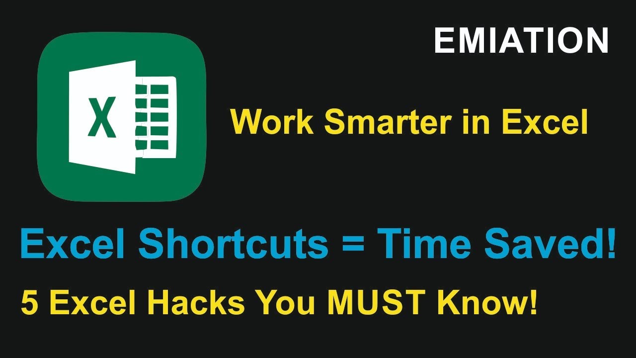 5 Excel Shortcuts & Formulas That Will Save You Hours! - YouTube