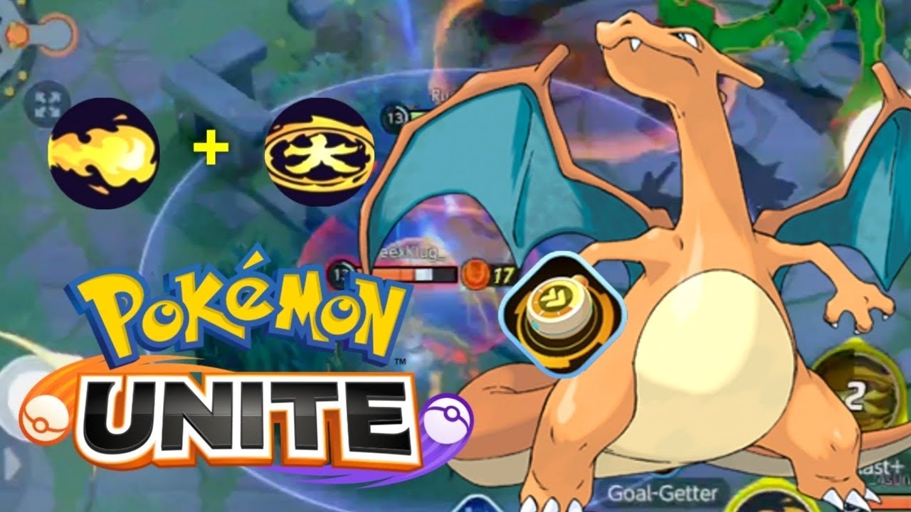 Pokemon Unite Mobile | Charizard (Flamethrower + Fire Blast) Goal ...