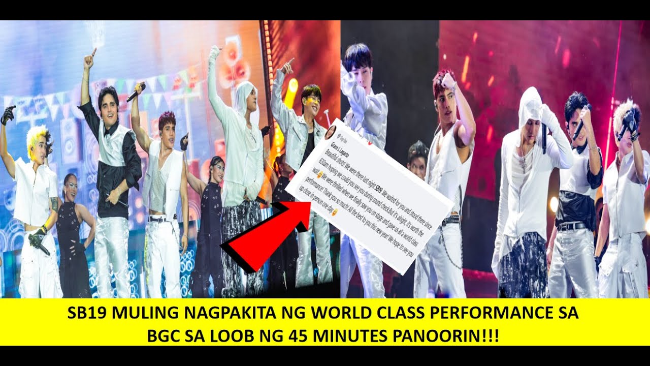 WORLD CLASS ANG PERFORMANCE NG SB19 SA BGC COUNT DOWN SA LOOB NG 45 ...