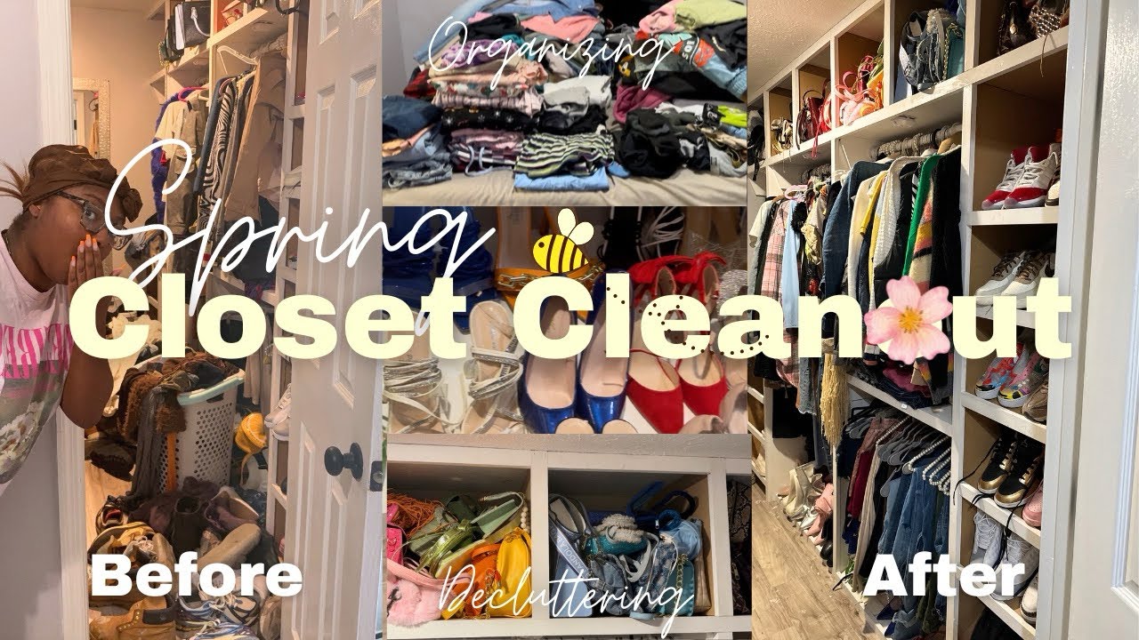 EXTREME CLOSET CLEANOUT | let’s declutter and organize *am I a hoarder* | SPRING CLEANING 🌸🌷🌼 ...