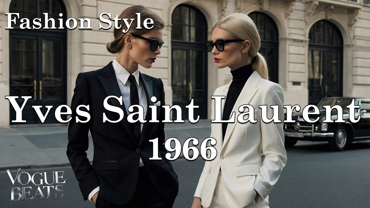 Yves Saint Laurent Le Smoking (1966) Fan Art | The Iconic Androgynous ...