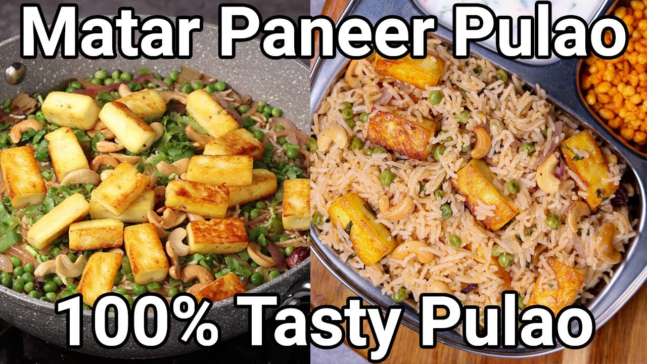 Matar Paneer Pulao with Simple Raita - Ideal One Pot Meal Lunch Box ...