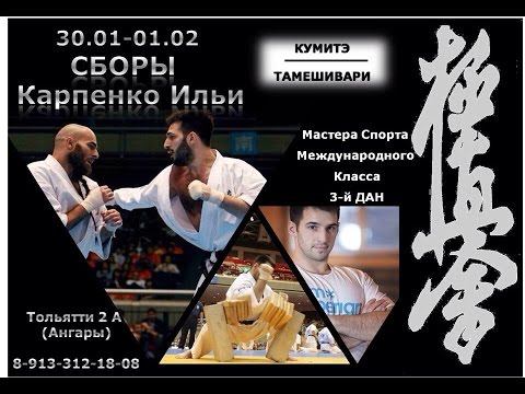 Семинар  по   Киокушинкай   каратэ от Ильи  Карпенко!