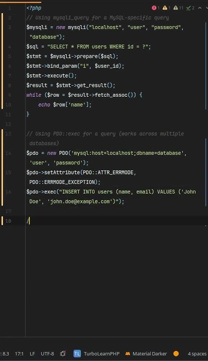 Which query method is better for PHP: mysqli_query or PDO::exec? mysqli_query vs PDO::exec ...