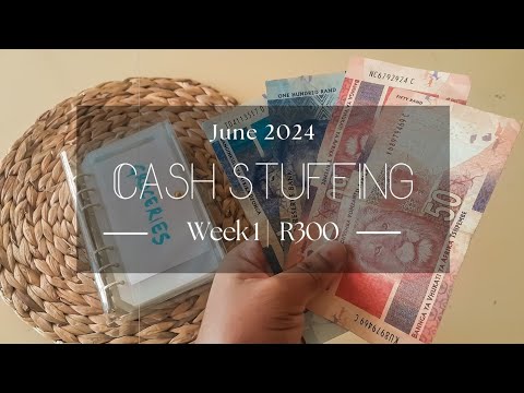 Cash Stuffing | R300 | June 2024 | week 1 | South Africa | Low income ...