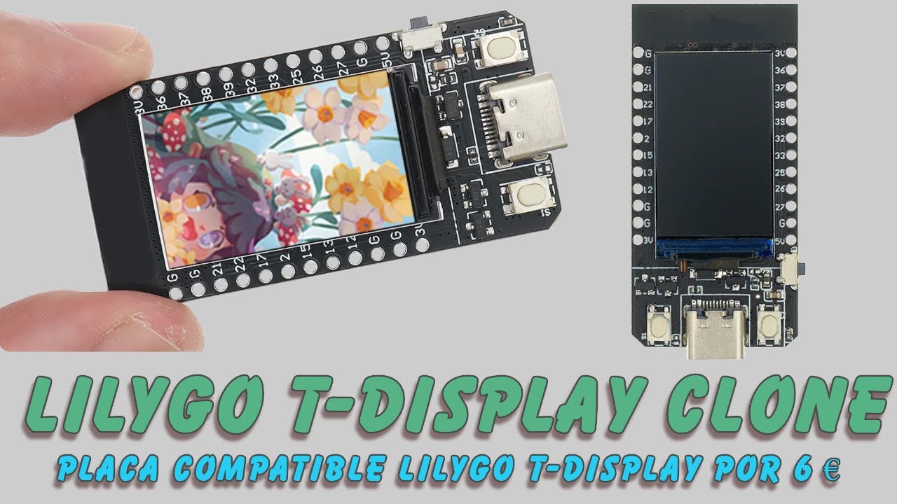 Lilygo T display Clone : Placa comptatible por 6€. - YouTube