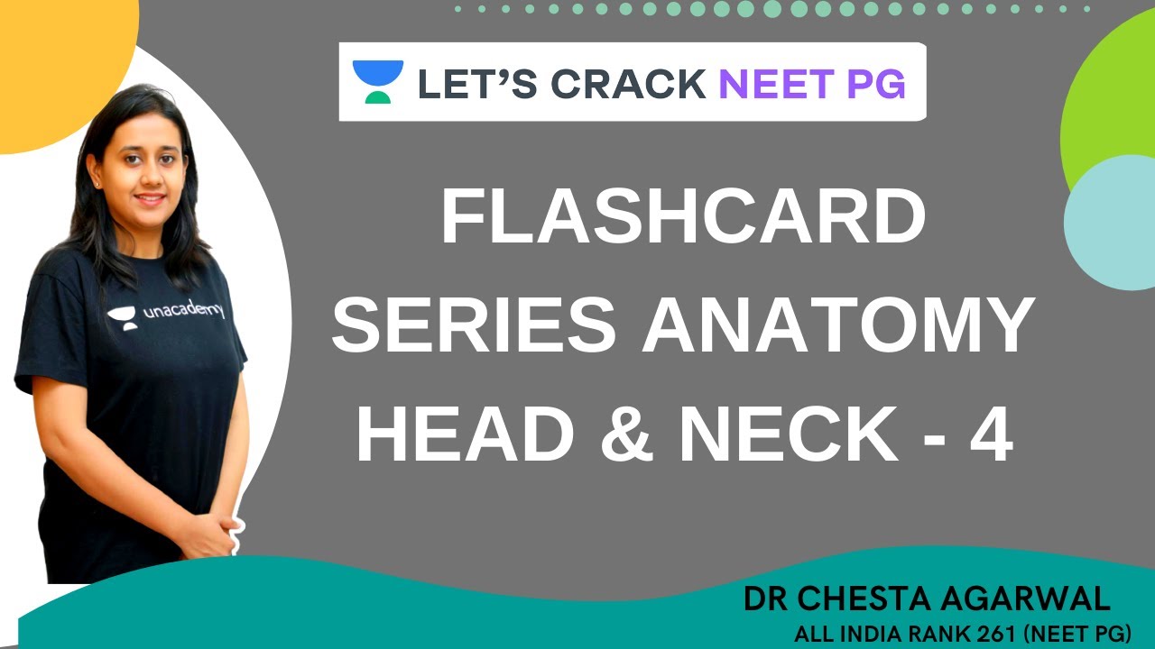 Flashcard Series ANATOMY l Head & Neck - 4 l NEET PG 2021 l Dr. Chesta ...